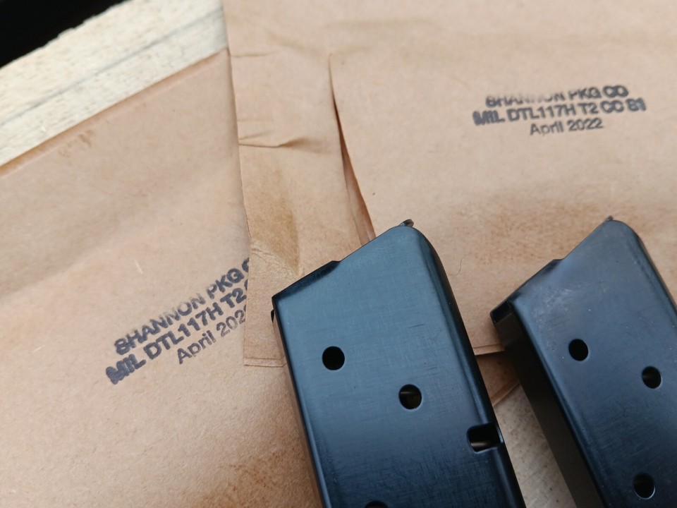 2 Colt 1911 45acp Original USGI 7rd. Magazines - In Wrap | eBay