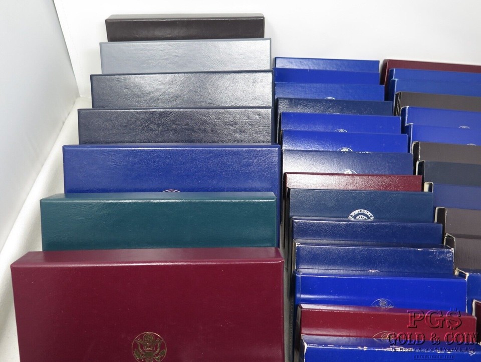 (51) Empty Assorted US Mint Boxes w/ & w/o COAs 25925 | eBay