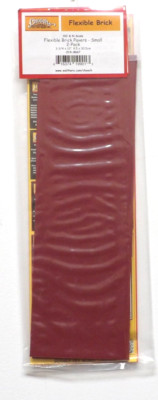 HO/N Scale Chooch 214-8667 Small Dark Red Brick Pavers Flexible Sheet 2 ...