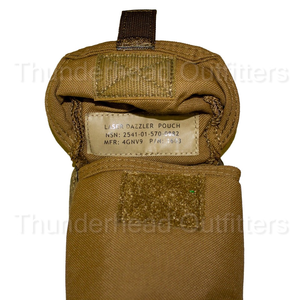 US Military Surplus Coyote Padded Optics Pouch Laser Dazzler MOLLE USA ...