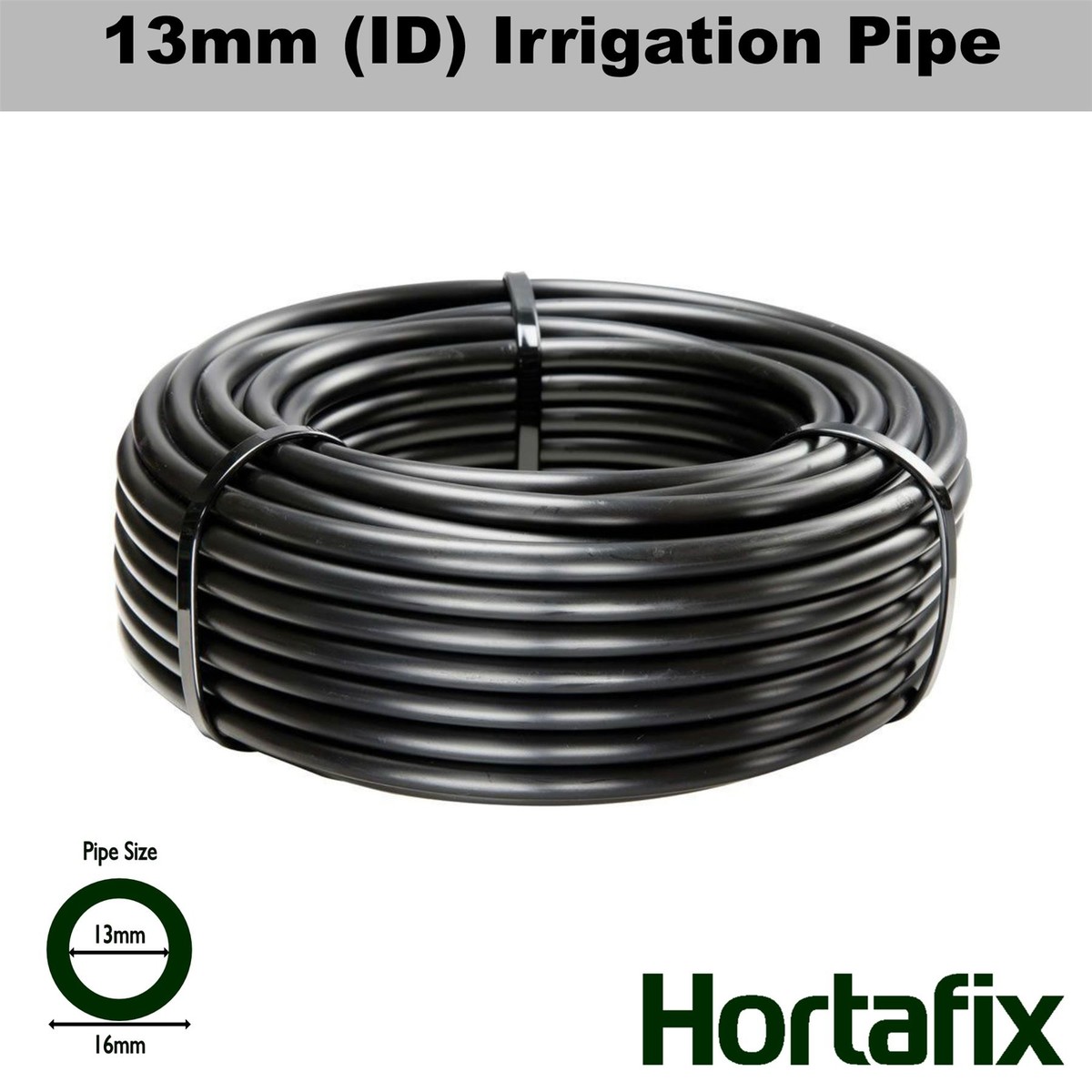 Landscape Drainage Pipe Gardiflex 16mm LDPE Black Water Pipe - 13mm ...