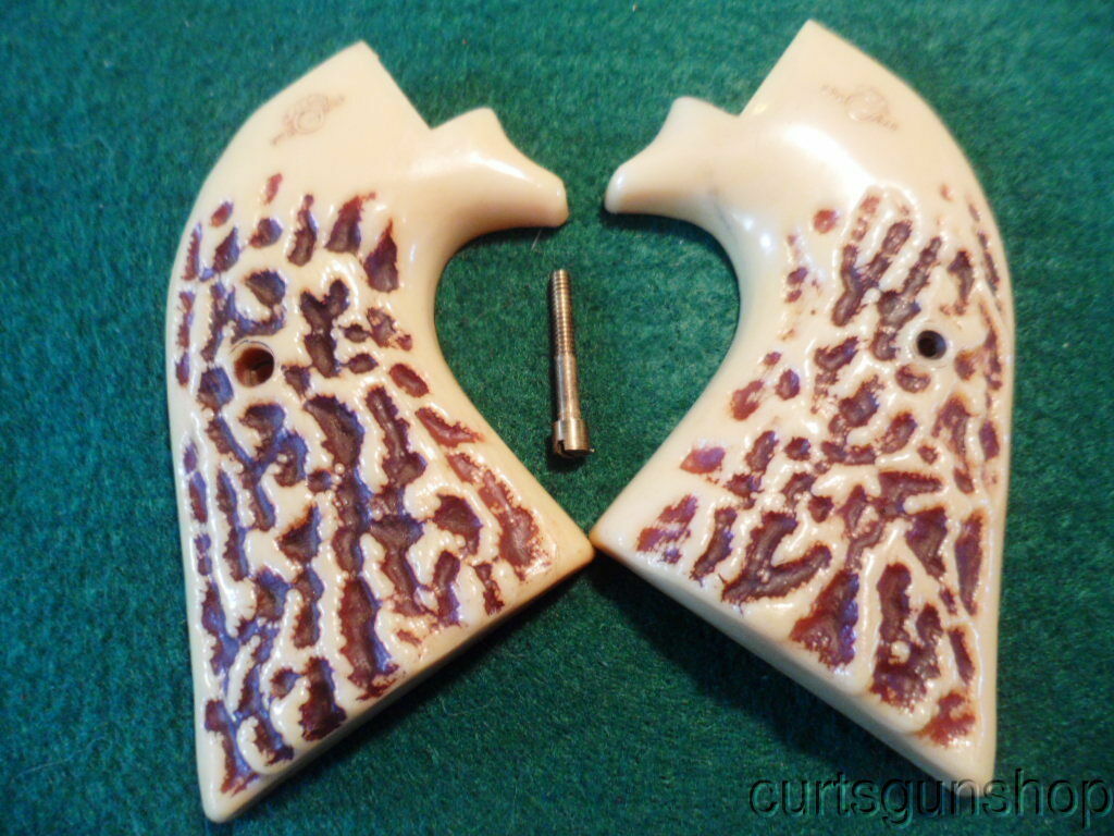 FITZ GRIPS, PLASTIC STAG STYLE, MIGHT FIT COLT SAA, NEW OLD INVENTORY ...