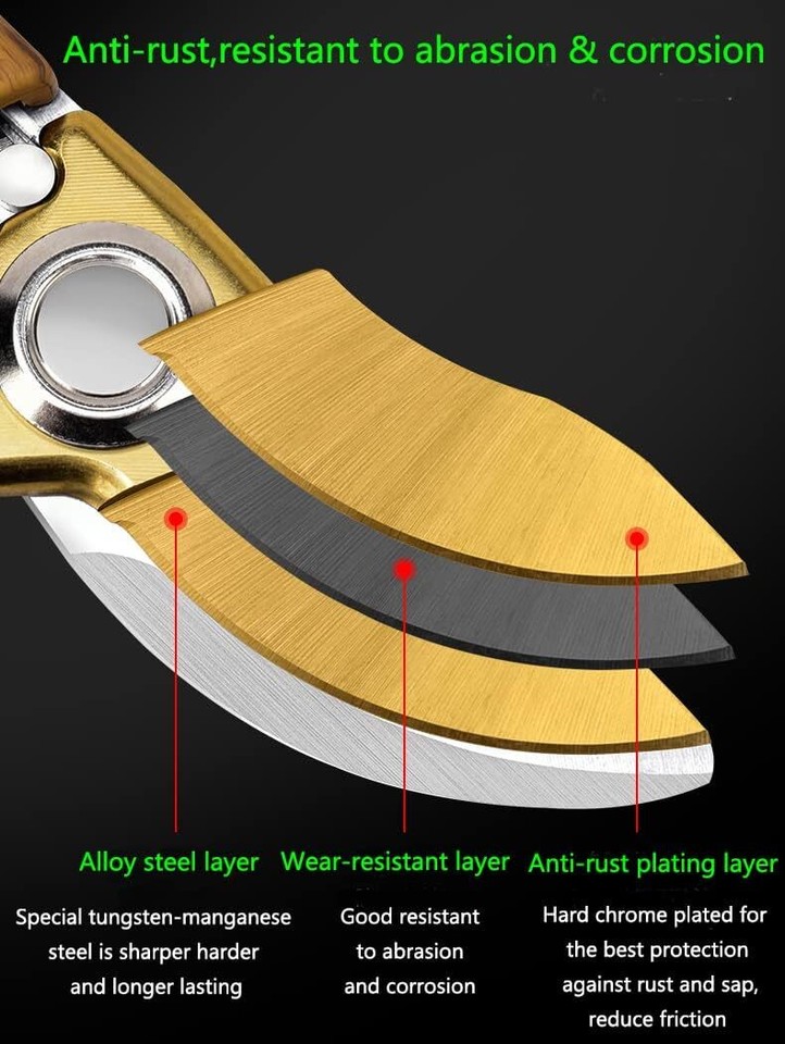 Garden Shears, Gardening Shears, Heavy Duty Gardening Hand Held Pruning ...