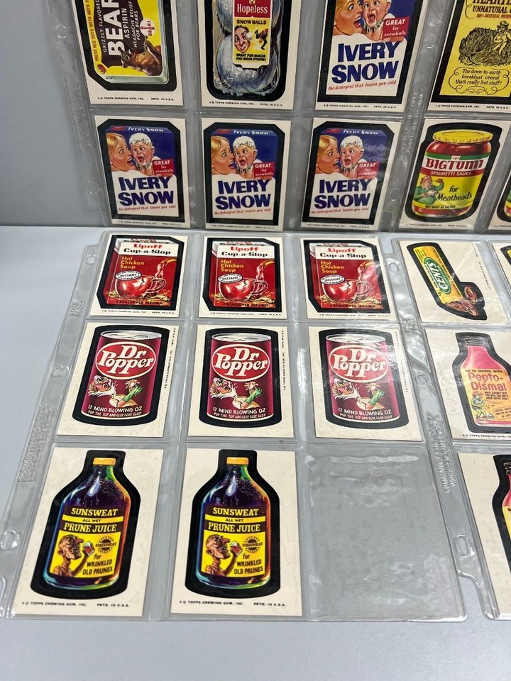 Lot (34) Wacky Packages Wonder Bread Third Series Stickers 14/16 & 10/ ...