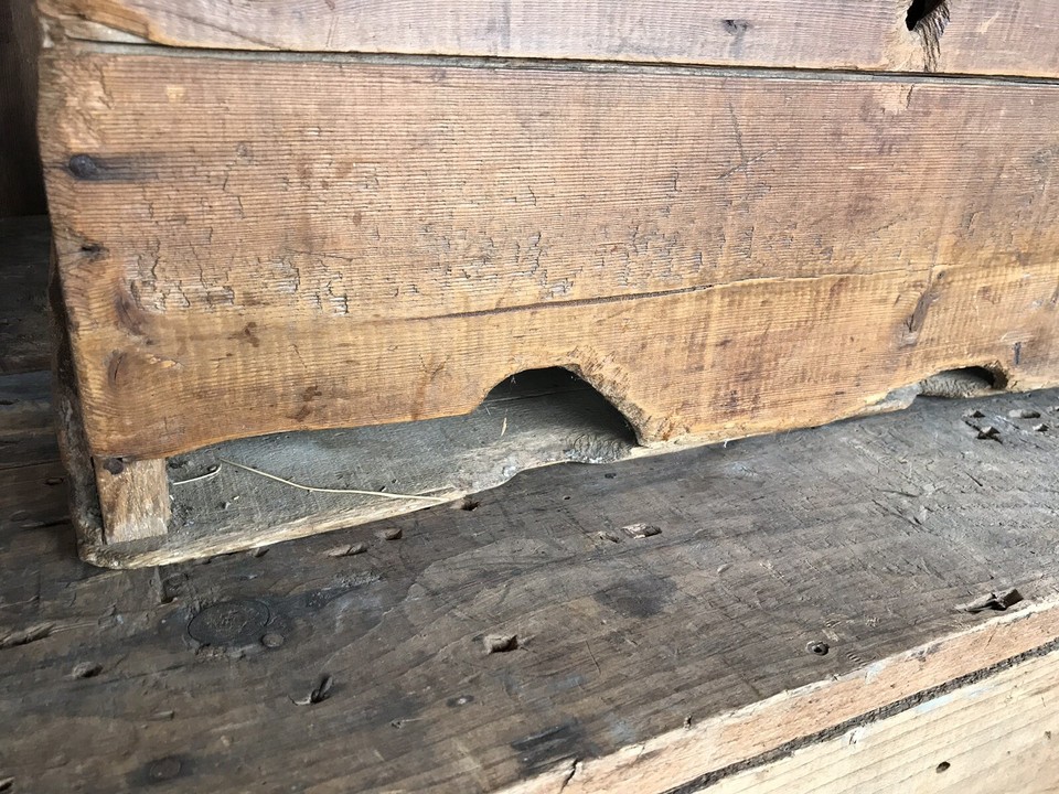 Shredded Wheat Shipping Crate Lid Wood Box Large 32x22x16 Railroad ...