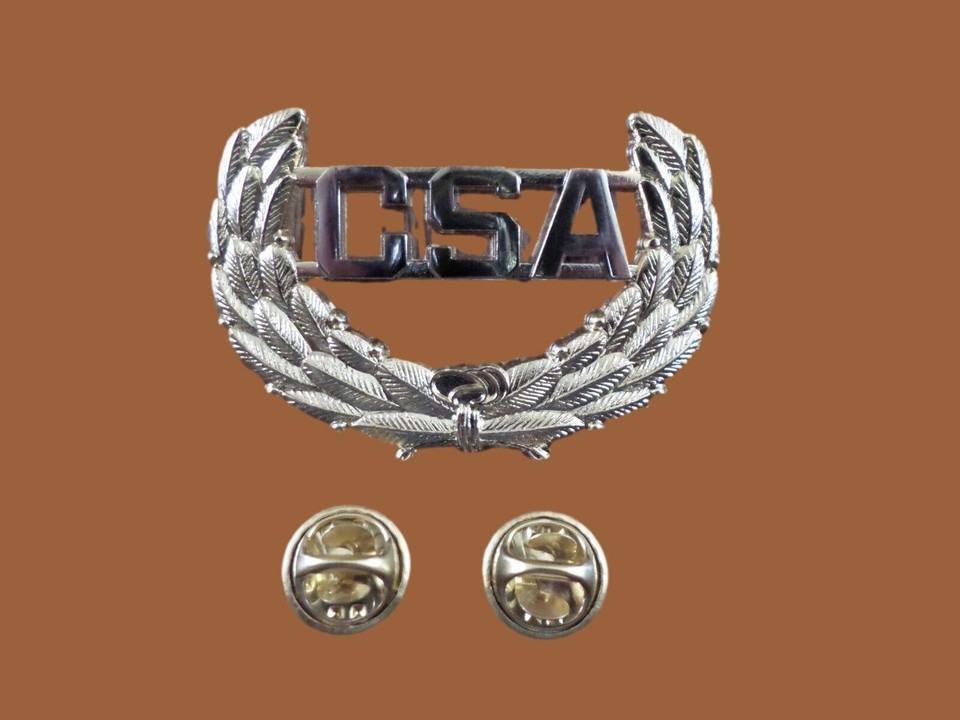 U.S CIVIL WAR C.S.A CAP BADGE INSIGNIA HAT PIN CSA CONFEDERATE STATES ...