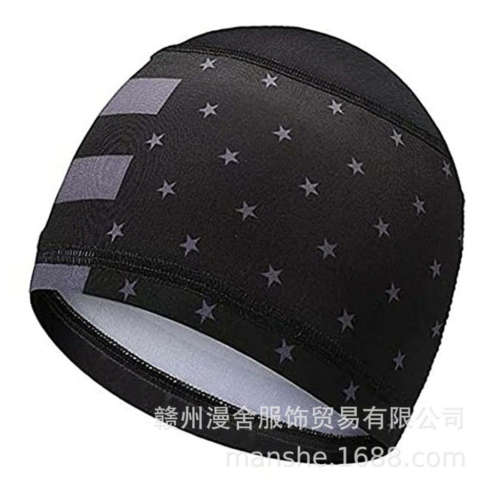 Moisture Sweat Wicking Cooling flag Dome Cap Helmet Liner Sport ...