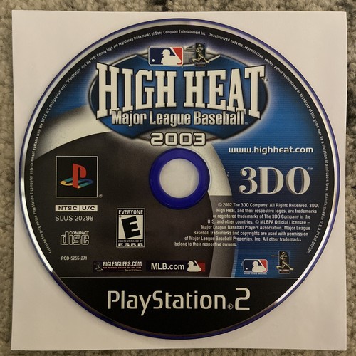 🔥 High Heat Major League Baseball 2003 (PlayStation 2 PS2, 2002) VG ...