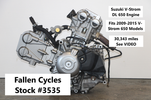 2012 Suzuki V-Strom DL 650 Engine Motor 6 Speed Transmission *30,343 ...