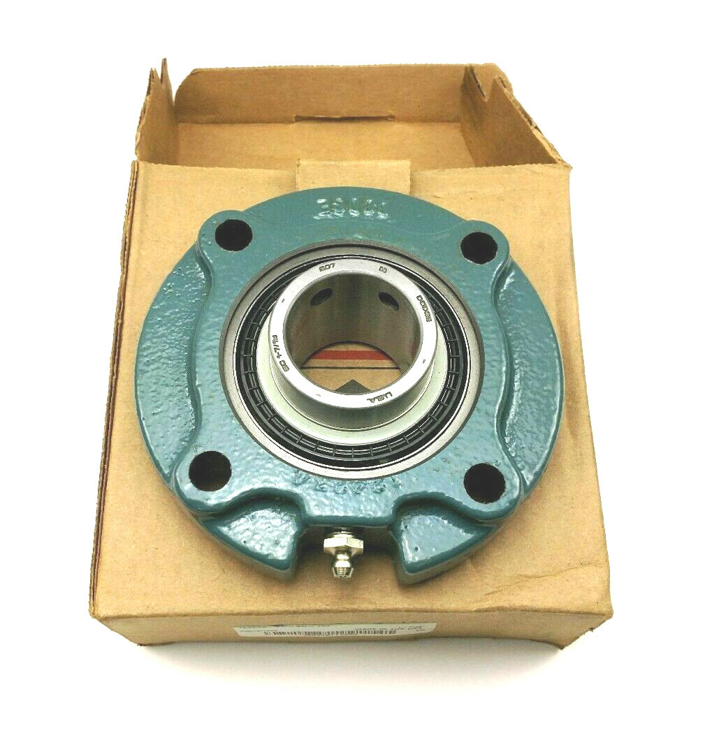 Dodge FCSC107 / 124236 4 Bolt Flange Mount Ball Bearing Unit 1-7/16 in ...