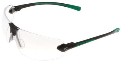 Encon Veratti 429 Safety Glasses Green Temple Accent Clear Anti-Fog ...