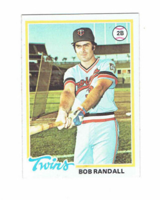 Bob Randall Minnesota Twins 2B #363 Topps 1978 #Baseball Card | eBay