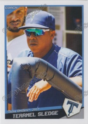 2017 Tulsa Drillers Terrmel Sledge Los Angeles Dodgers HC | eBay