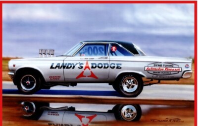 Dick Landy’s Dodge AFX Classic (67) Vinyl Banner 26”x40”. Drag Race ...