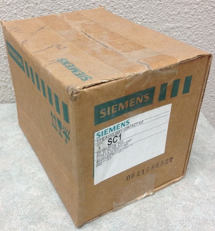 SIEMENS SC1 SC-1 AUXILIARY CONTACT KIT FOR 30,60,100,200 AMP TYPE 4&12 ...