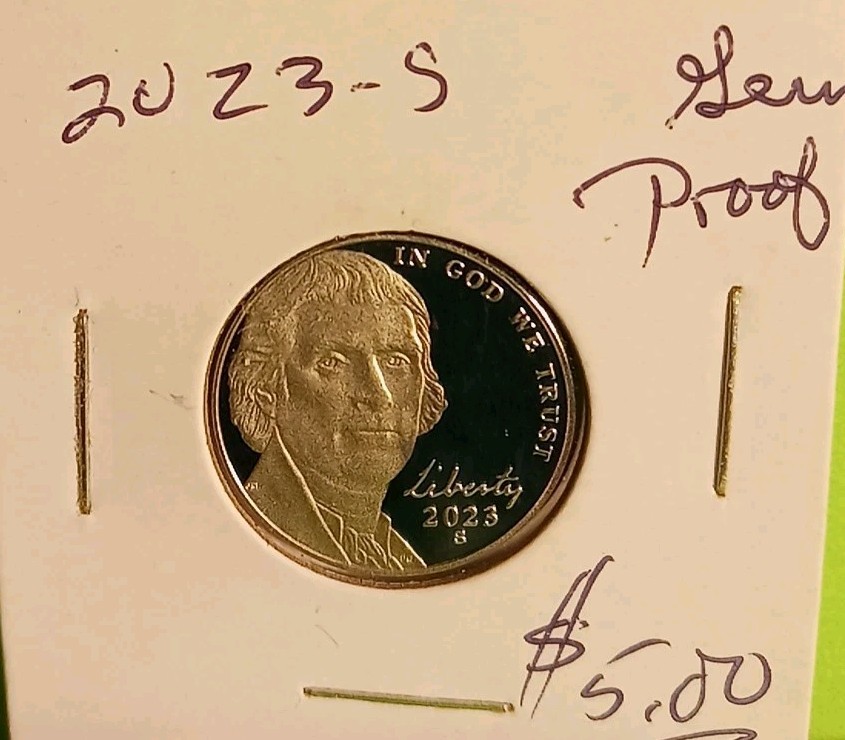 2023 S Jefferson Nickel Proof Frosty Thomas Coin Gem Tom Frost ST ore ...