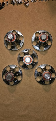 Vintage Set Of 5 1968-78 AMC Volcano Chrome Center Caps AMX Gremlin ...