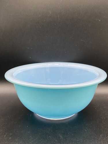 Corning PYREX 1L Nesting Bowl #322 oven safe glass clear, white & light ...