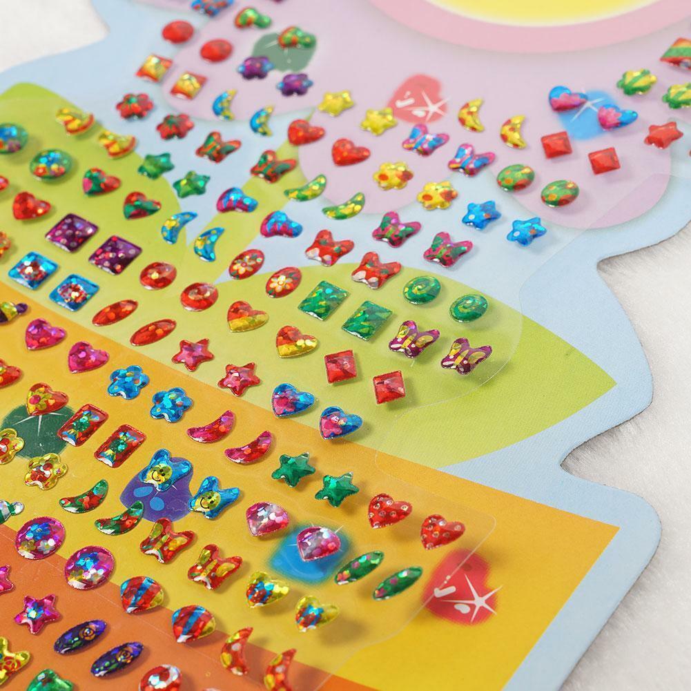 Kids Girl Crystal Stick EarRings Sticker Toy Body Bag Jewellery Party ...