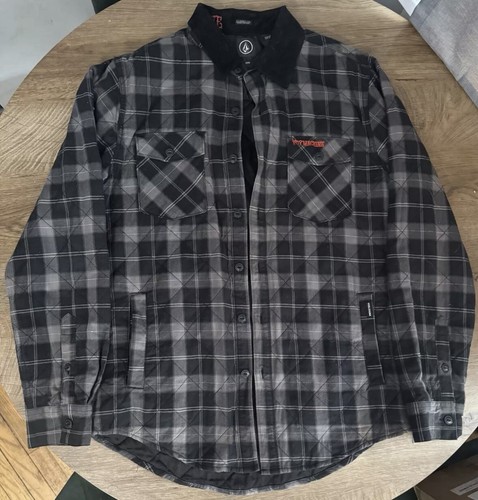 Volcom x Toy Machine Skateboards Vintage Plaid Quilted Button Down ...