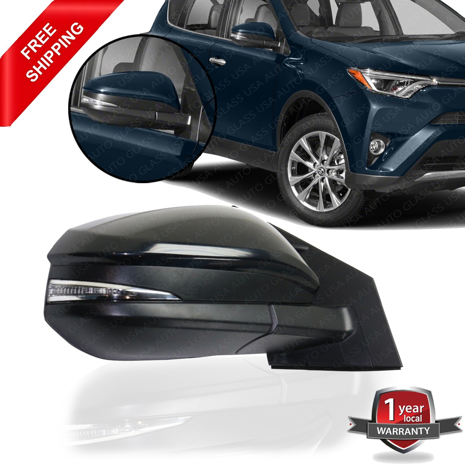 Power Mirror Paintable Passenger Side For 2016-2018 Toyota RAV4 | eBay