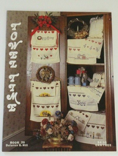 Towel Time Book 20 by Delores Hill Oak Tree Cross Stitch 8 Patterns ...