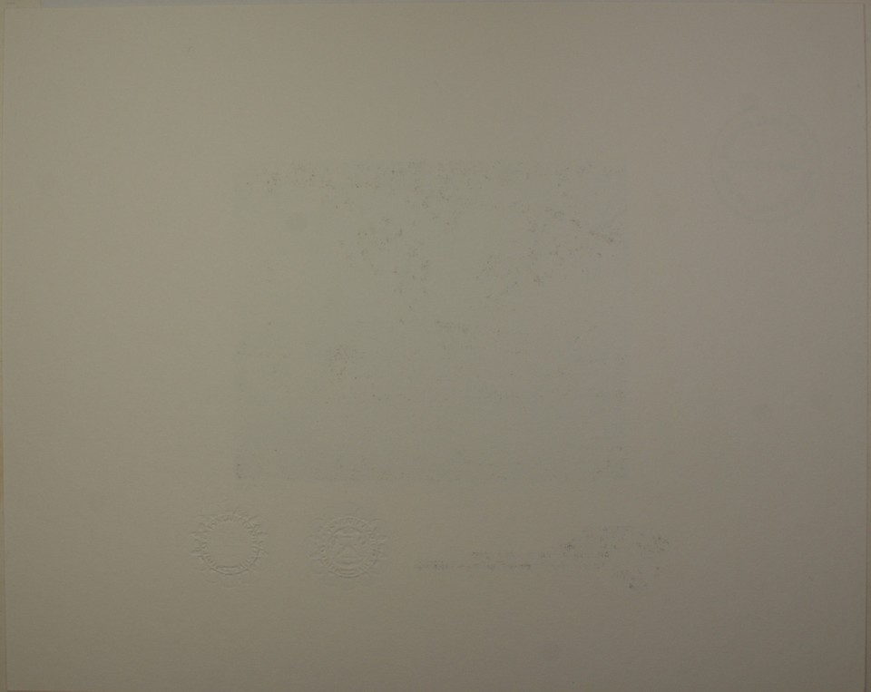 BEP Souvenir Card GENA 1987 Embossed Cherry Blossoms Show Cancelled B ...