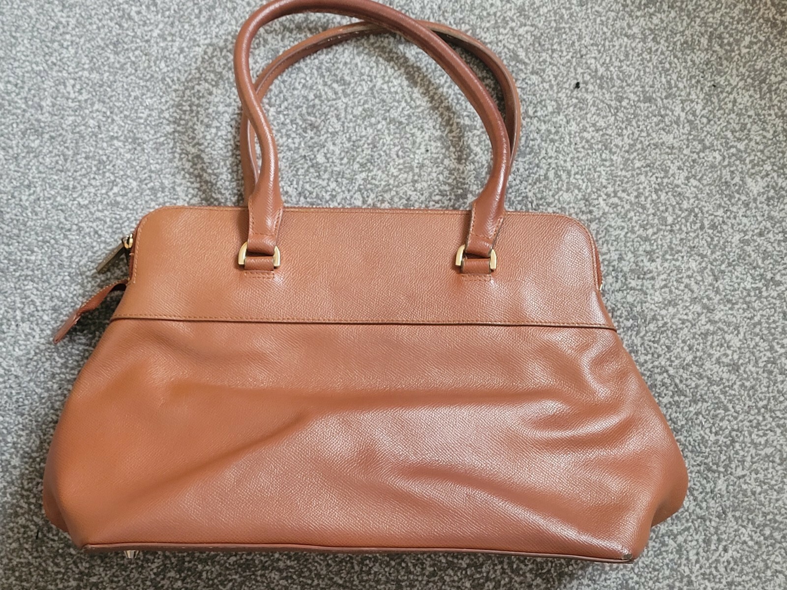 Modalu (Pippa) Grab Leather Handbag in Brown. | eBay UK