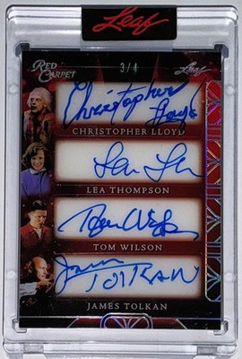2025 Leaf Red Carpet Christopher Lloyd Lea Thompson Wilson Auto ...