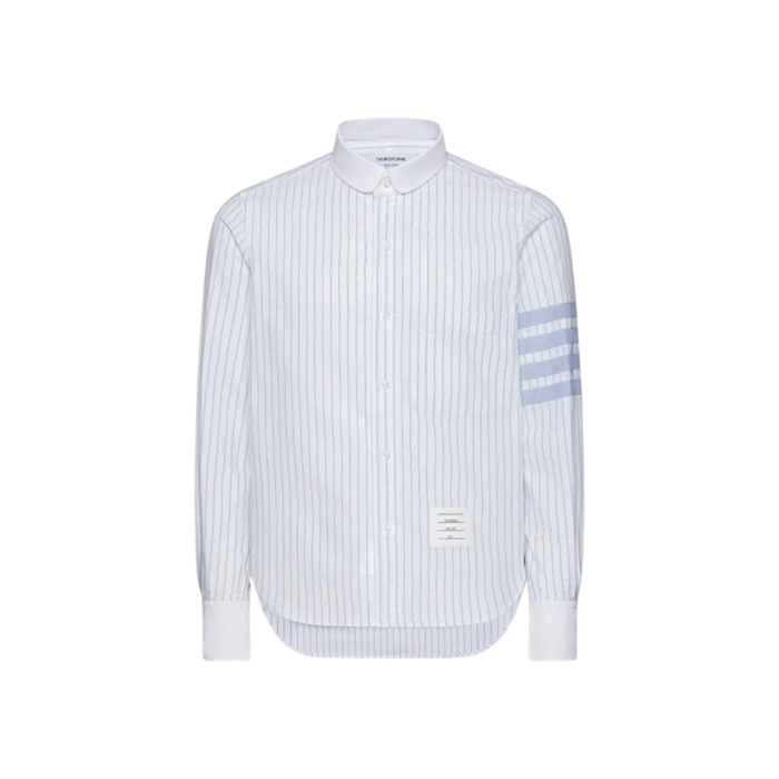 Thom Browne Oxford 4-Bar Shadow Pinstripe Shirt White Official | eBay