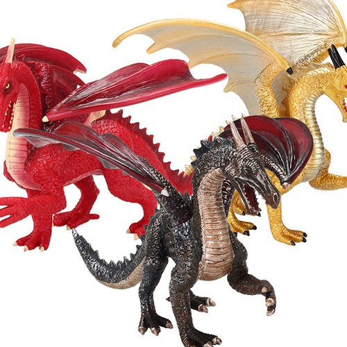 2 Count Dinosaur Ornament Simulation Animal Model Miniature Figurines ...