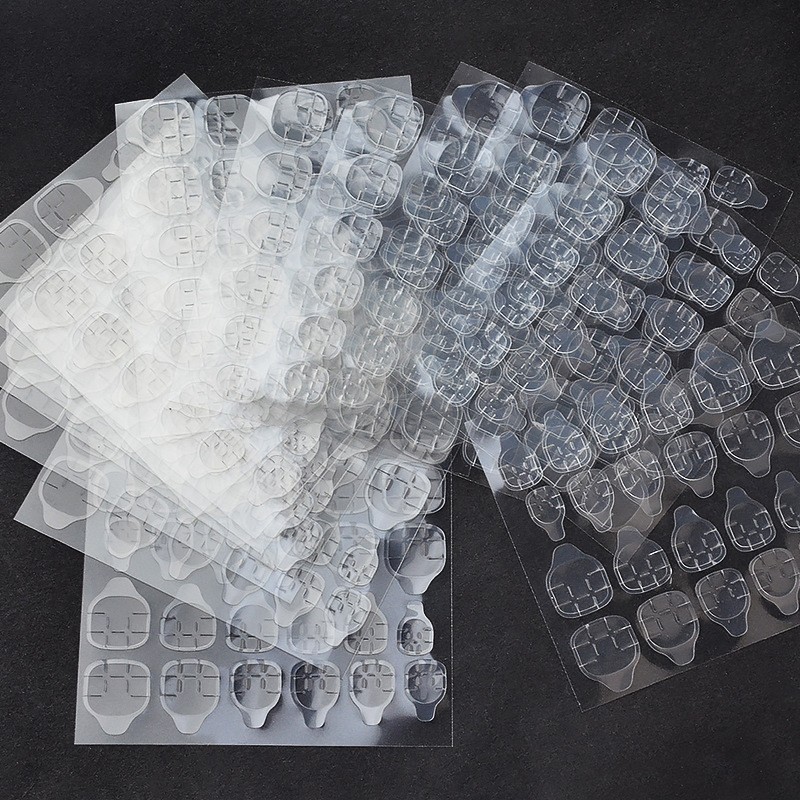 Nail Jelly Stickers Double Sided Fake Nail Glue Adhesive Tape Press on ...