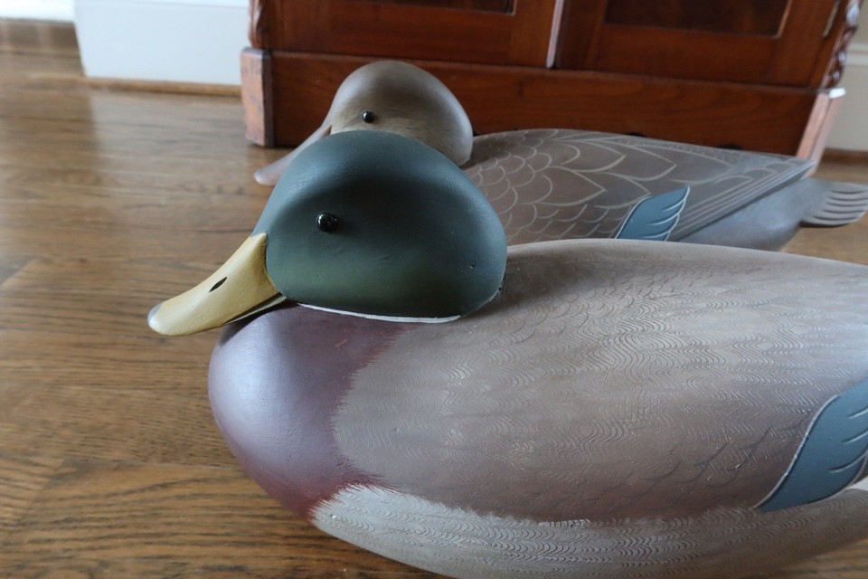George Strunk Oversized Mallard Decoy Pair | eBay