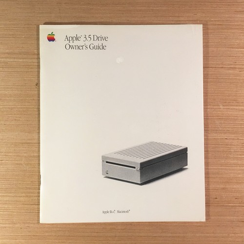 Collectible SEALED Apple 3.5" Drive Owner's Guide IIgs, Macintosh 800k ...