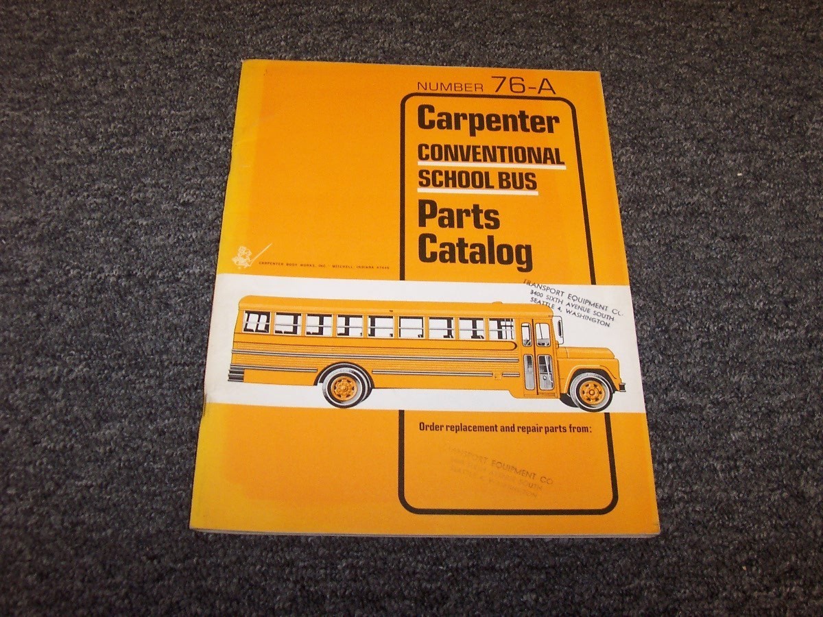 Thomas Bus Parts Catalog - Catalog Library