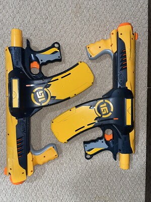 nerf lot - 2x Nerf quick 16 dart tag blasters | eBay