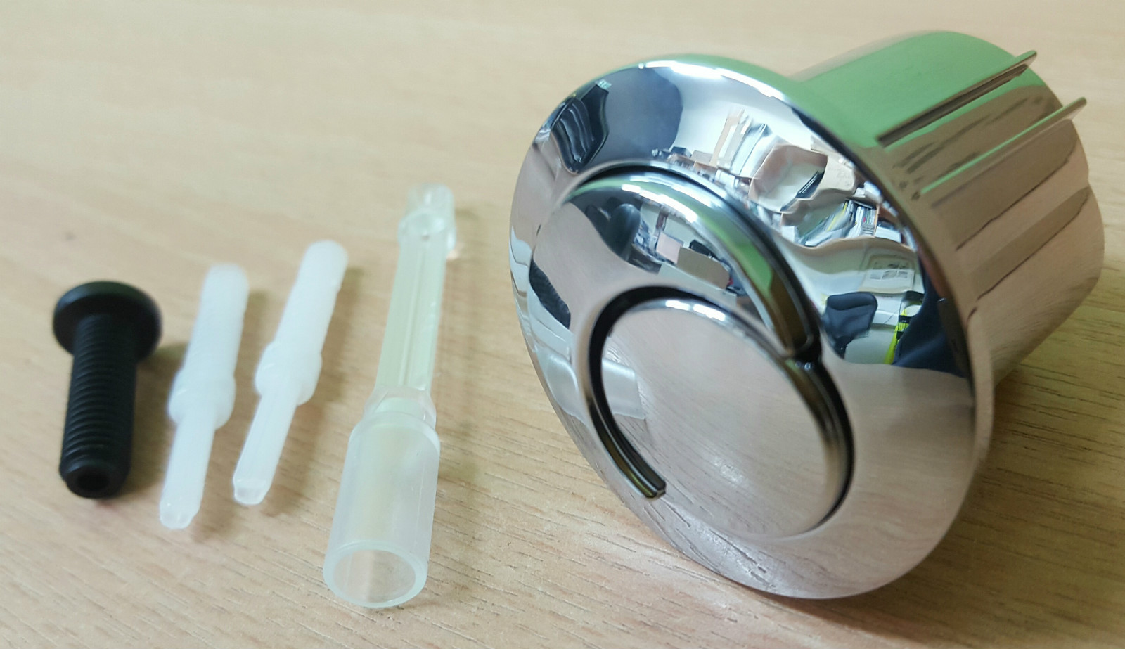 ROCA CISTERN NEW STYLE D2D DUAL FLUSH PUSH BUTTON HALF MOON AH0001800R ...