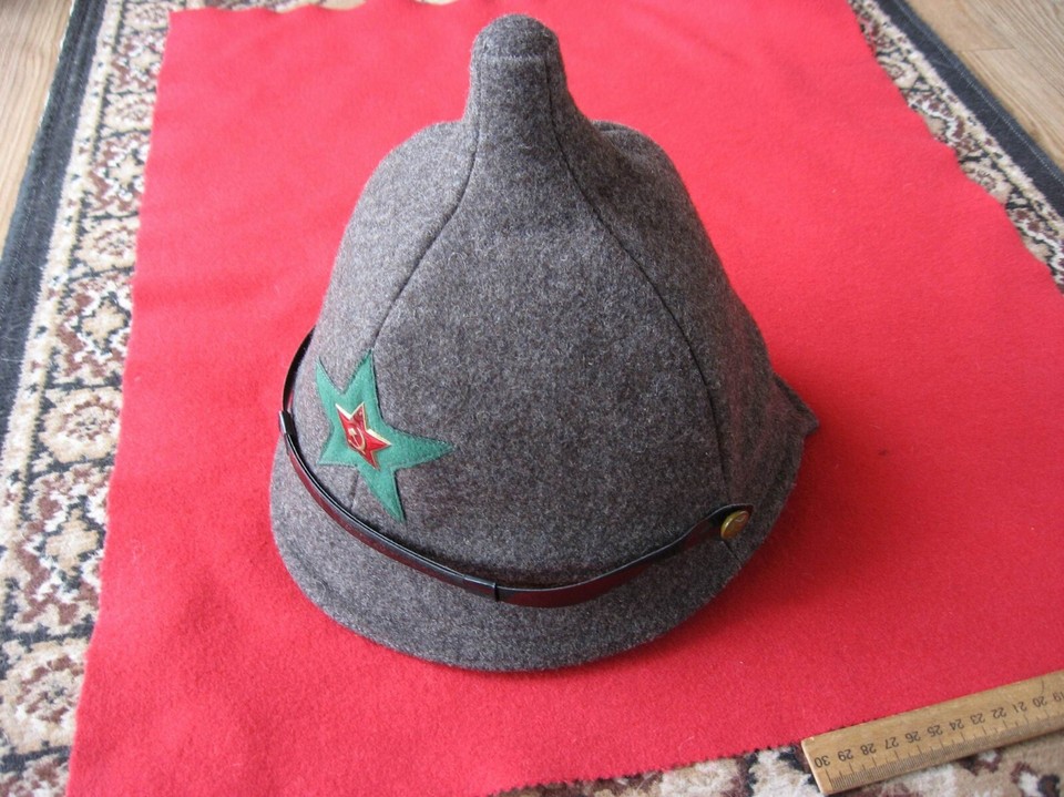Authentic WW1-WW2 Relic Soviet , Budenovka, Red Army border guard ...