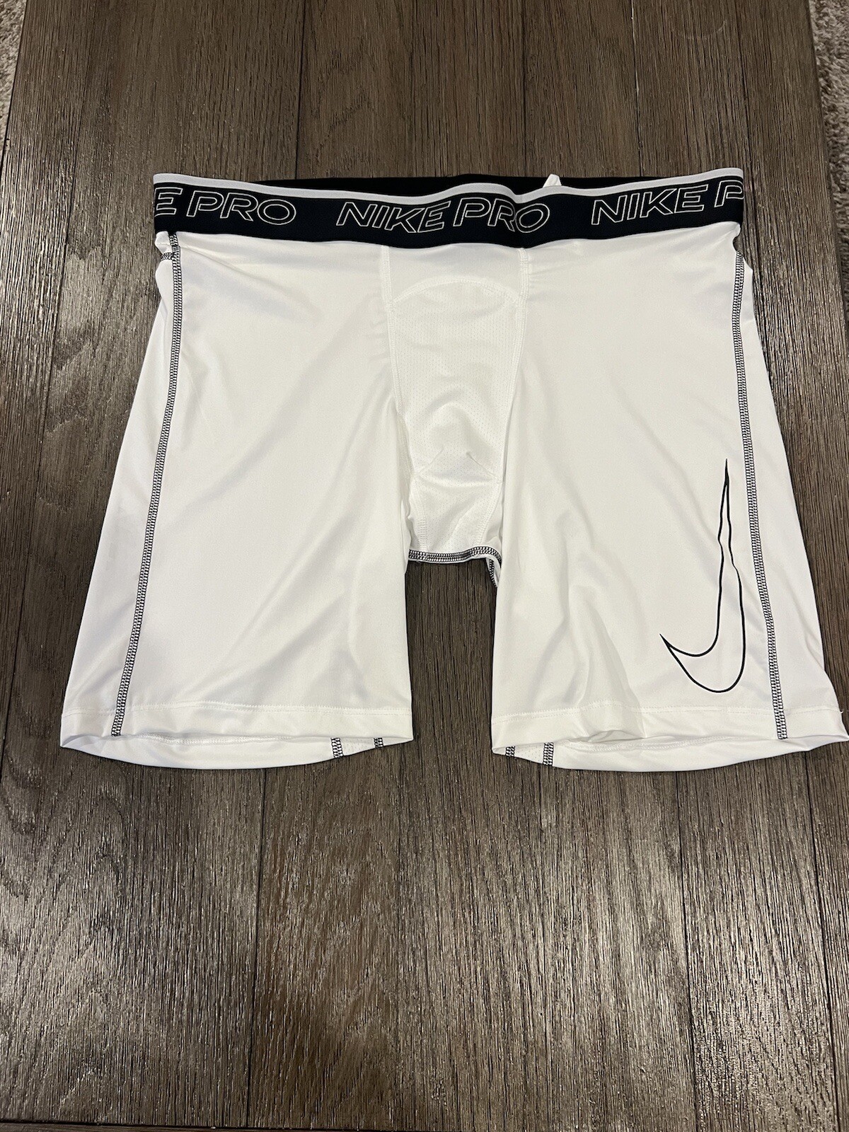 Mens Nike Pro Bodybuilding Compression Shorts Spandex Tights 3XL White ...