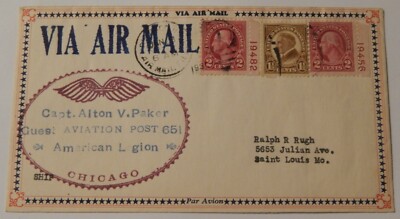 Chicago AMF January 23 1931 American Legion Alton V. Paker visit ...