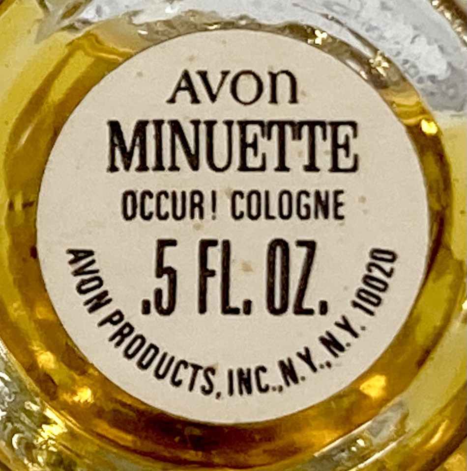 Vtg Avon Minuette OCCUR! Cologne Perfume .5 oz. 85% Bottle Gold Cap USA ...
