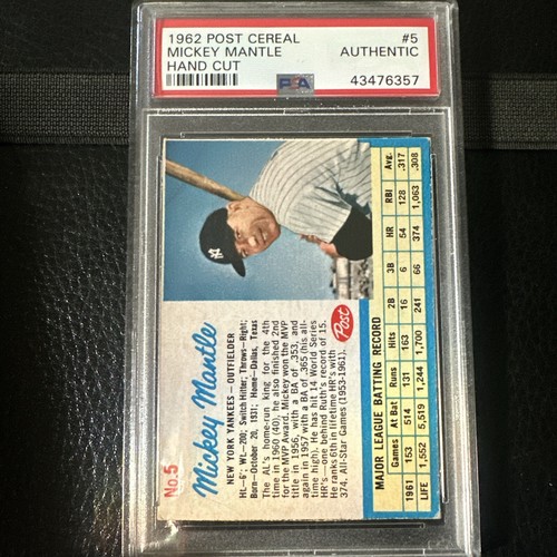 1962 Post - #5 Mickey Mantle | eBay