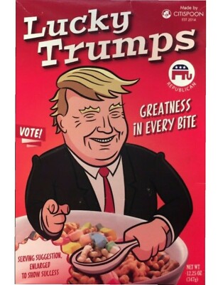 Lucky Trumps Cereal Box Refrigerator Magnet Donald Trump | eBay