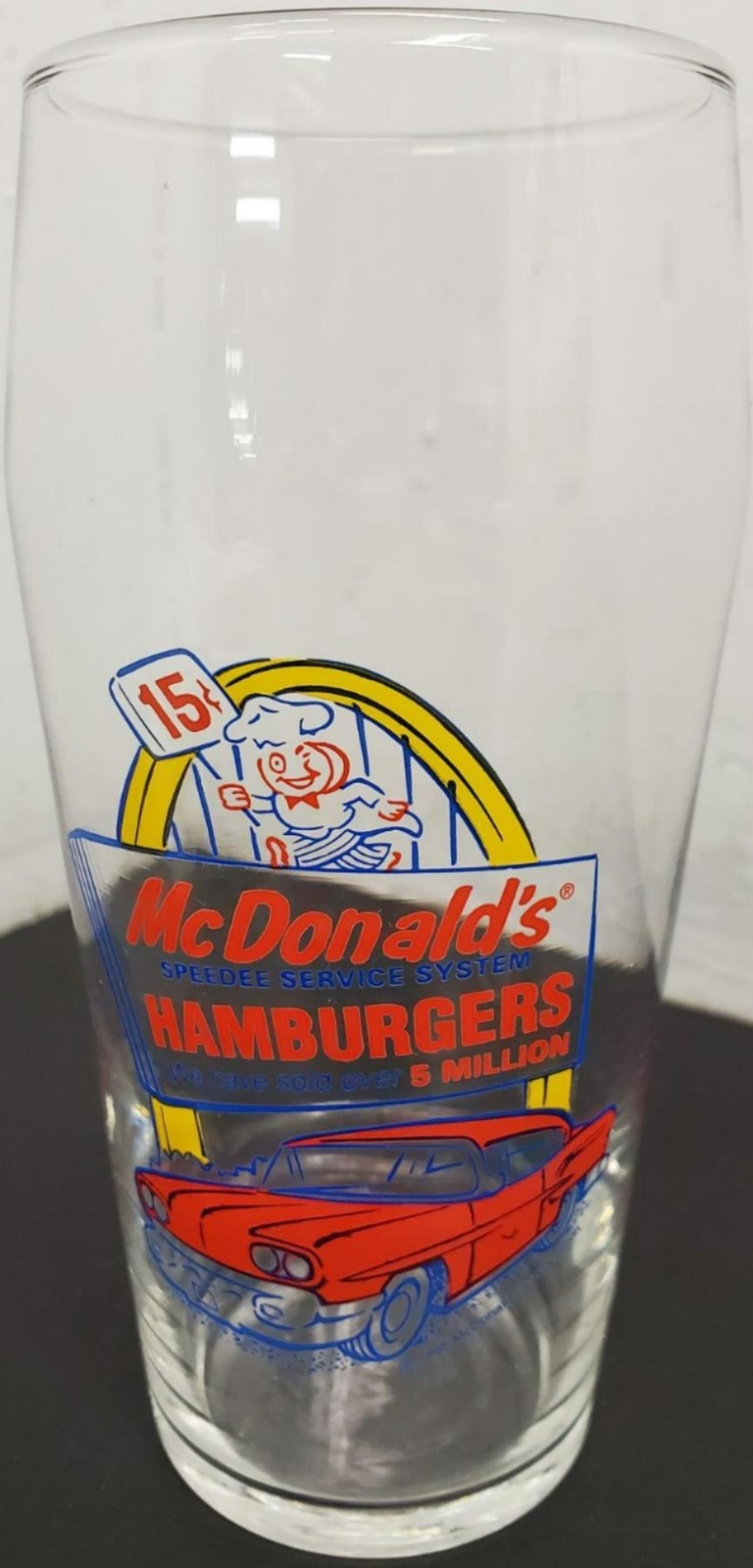 1995 McDonald's Hamburgers Speedee Service System Drinking Glass Over 5 ...