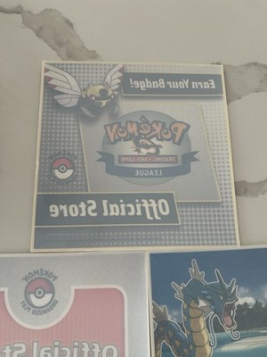 Vintage Dead Stock Pokémon Store Vinyl Display Sticker Pokemon League ...