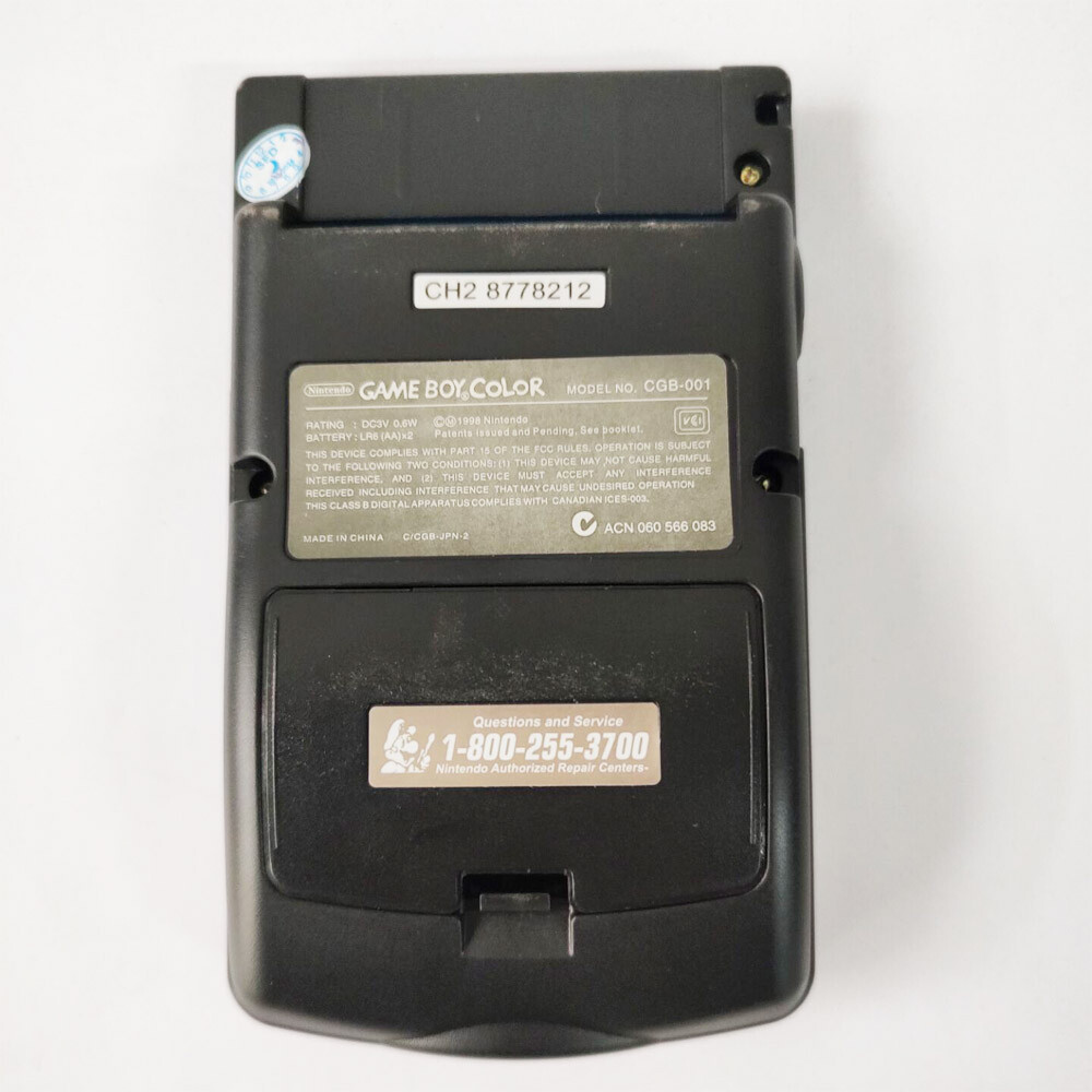 Nintendo Game Boy Color Console | Pika Black | Backlit IPS Screen ...