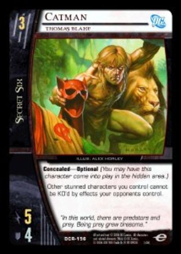 VS System: Catman, Thomas Blake - Foil [Played] DC Infinite Crisis TCG CCG Class | eBay