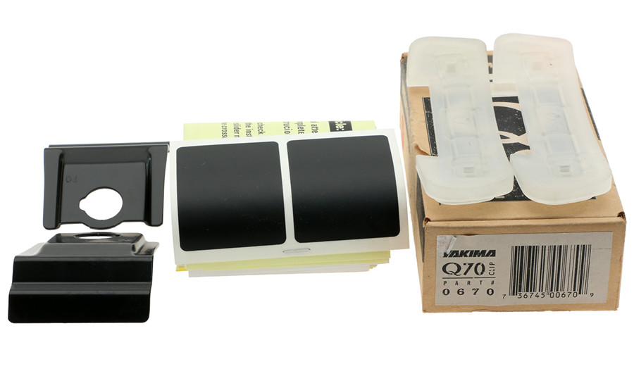 Yakima Q70 Q Tower Clips w/ A Pads & Vinyl Pads #0670 2 clips Q 70 NEW ...