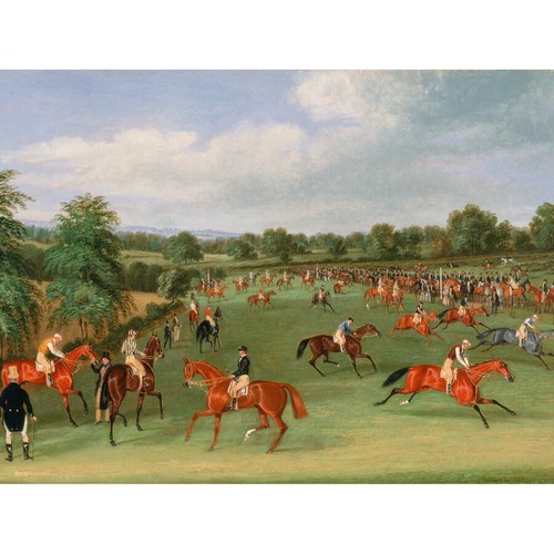Pollard Epsom Races Preparing Start Painting Canvas Wall Art Print ...