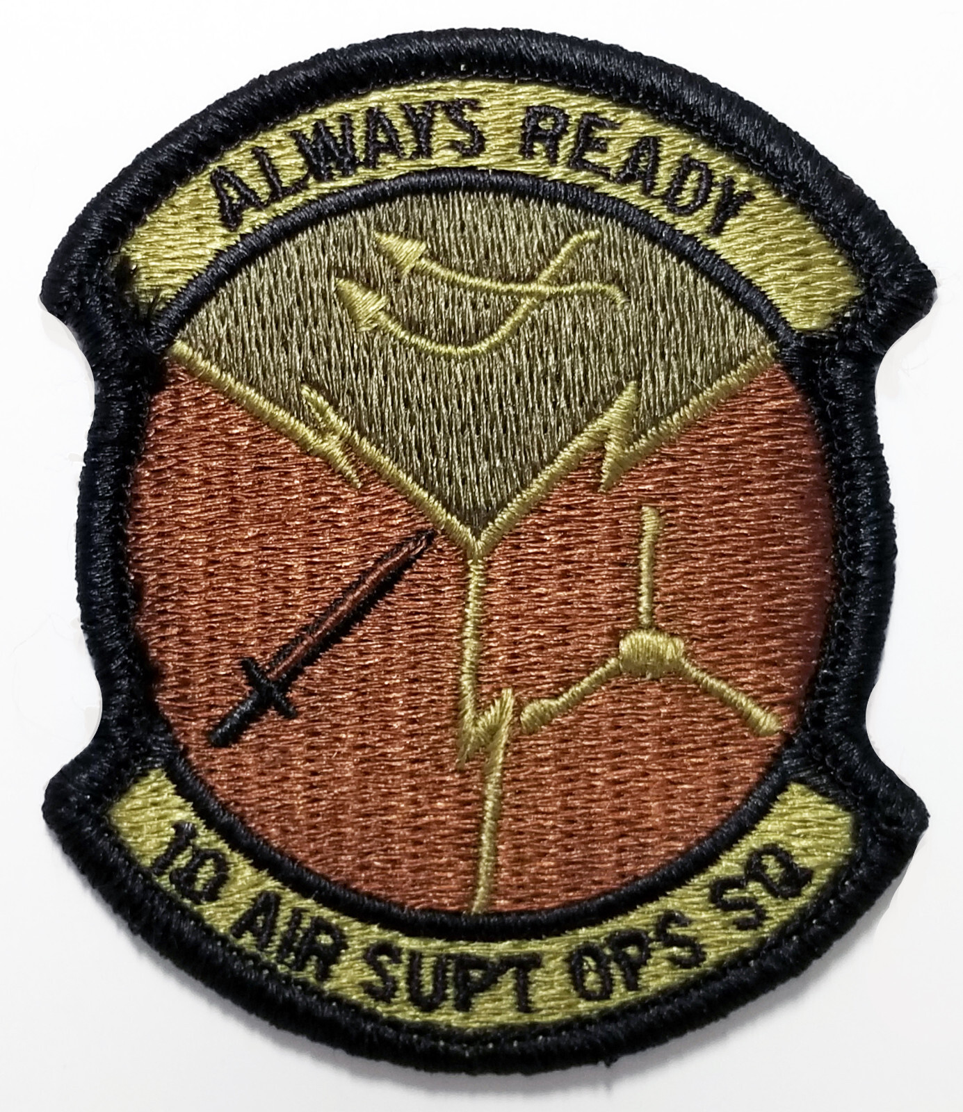 Air Force 10th Air Support Operations Squadron Hook Back Spice Brown ...